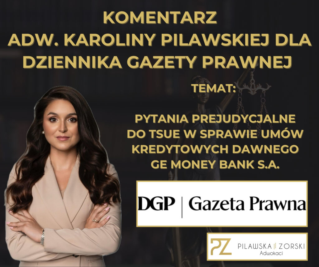 GE Money Bank S.A. - 2 pytania prejudycjalne do TSUE | Blog - PZ Adwokaci